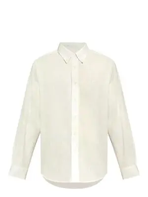 Givenchy 4g Seersucker-texture Cotton Shirt - Neutrals