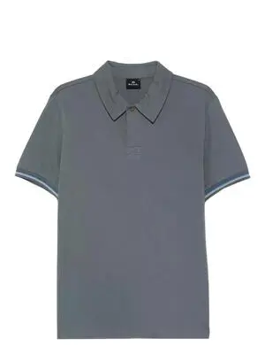 Paul Smith Striped-detail Polo Shirt - Blue