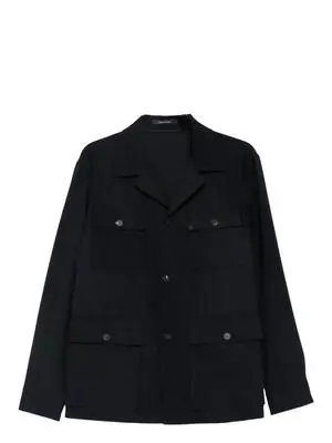 Tagliatore Flap-pocket Jacket - Blue