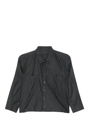 PRIVATE 0204 Patch-pocket Long-sleeve Shirt - Grey