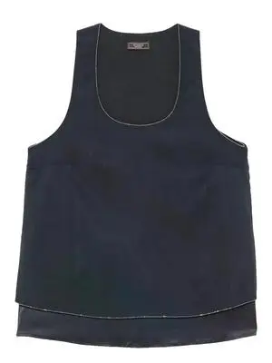Peserico Bead-trim Blouse - Blue