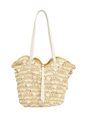 Sam Edelman Laylah Raffia Tote - Ivory