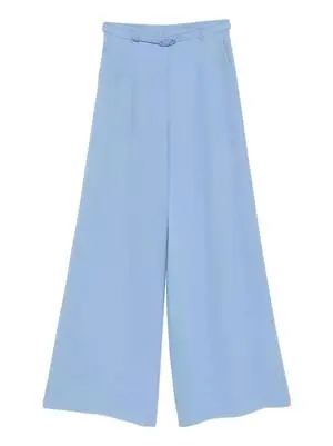 Imperial Belted Pleated Trousers - Blue