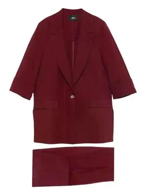 Dixie Single-breasted Suit - Red