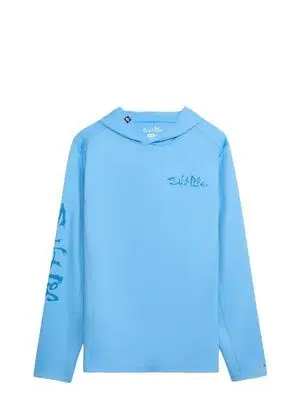 SALT LIFE Upwell 2.0 Perforated Hoodie - Azure Blue