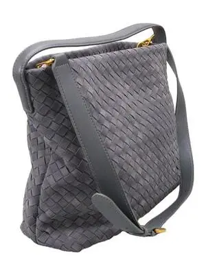 PROLOGUE SHOES Celauna Woven Shoulder Bag - Grey