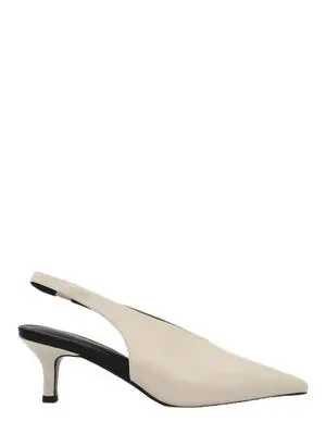AMIE RAFA Alix Slingback Pumps Bone