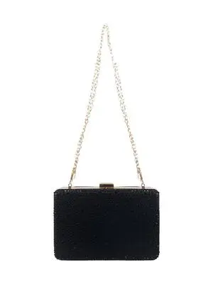 LAUREN LORRAINE Lauren Lorraine Sam Crystal Clutch Black