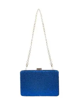 LAUREN LORRAINE Lauren Lorraine Sam Crystal Clutch Cobalt