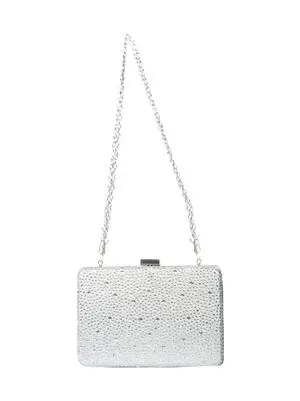 LAUREN LORRAINE Lauren Lorraine Sam Crystal Clutch Silver