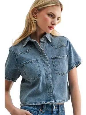 JEMINA DENIM The Muse Mini-Shirt