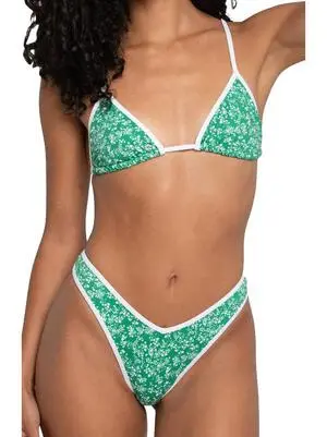BRIGHT SWIMWEAR Zara Triangle Bikini Top - Peppermint
