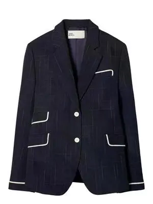 Tory Burch Buddy Wool Jacket - Blue
