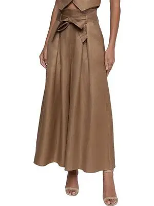L'Agence Paper Bag Waist Cropped Pants - Barley
