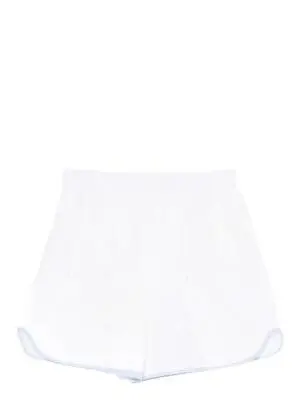 RELAX RE-LUX Piped Curved-hem Shorts - White