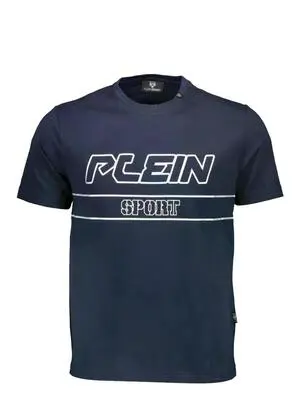 PLEIN SPORT Logo-print T-shirt Blue
