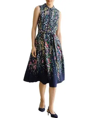 HOBBS LONDON Petite Alberta Shirt Dress - Midnight Multi