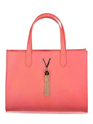 MARIO VALENTINO Tassel-detail Logo-plaque Tote Bag - Pink