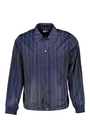 Gant Pinstripe Snap-button Jacket - Blue