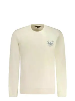 LEEM Logo-Print Crew-Neck Sweatshirt Neutrals