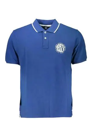 NORTH SAILS Logo-detail Tipped Polo Shirt - Blue