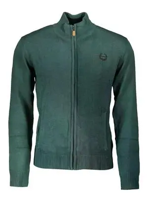 GIAN MARCO VENTURI VINTAGE Vintage Zip-up Elbow-patch Cardigan - Green