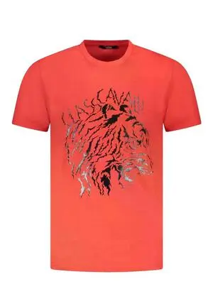 Roberto Cavalli Tiger-print Cotton T-shirt - Red