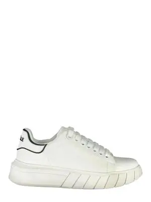GAELLE PARIS Contrast-trim Chunky-sole Sneakers - White