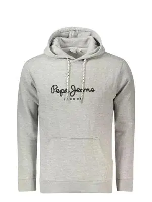 Pepe Jeans Logo-Print Hoodie Grey