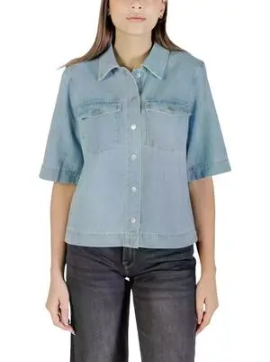 ONLY Short-Sleeve Denim Shirt