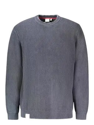 Pepe Jeans Ribbed-knit Crew-neck Sweater - Blue