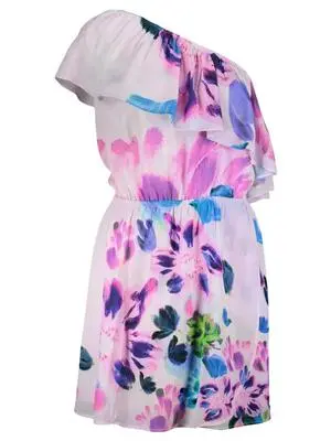 Desigual Asymmetric Mini Dress - Pink