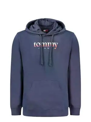 Tommy Hilfiger Cotton Hoodie With Logo - Blue
