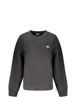 Tommy Hilfiger Logo Patch Crew-Neck Sweatshirt Grey