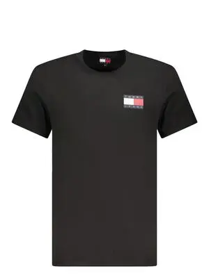 Tommy Hilfiger Logo-patch Slim-fit T-shirt - Black