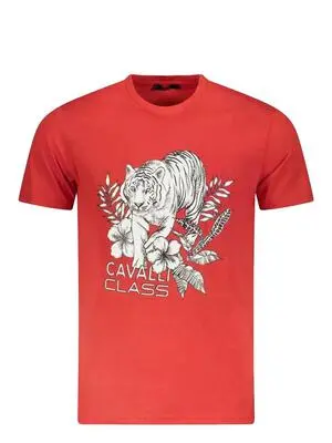 Roberto Cavalli Tiger-print T-shirt - Red
