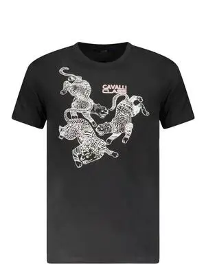 Roberto Cavalli Graphic-print T-shirt - Black