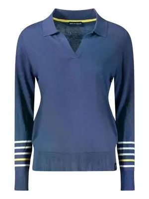 NORTH SAILS V-neck Stripe-detail Sweater - Blue