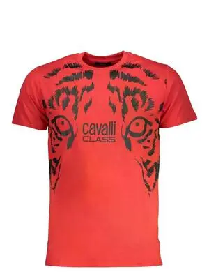 Roberto Cavalli Tiger-print T-shirt Red