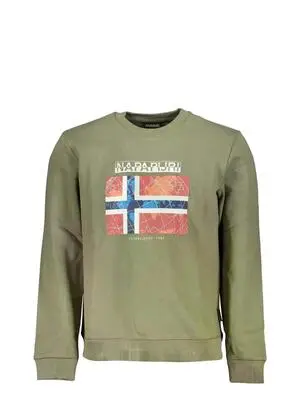 NAPAPIJRI Crew-neck Sweatshirt With Graphic Print - Green