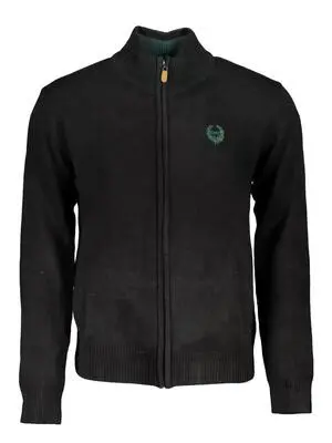 GIAN MARCO VENTURI VINTAGE Vintage Mock-neck Zip-up Cardigan - Black