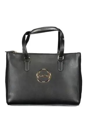 MARIO VALENTINO Logo-plaque Tote Bag - Black