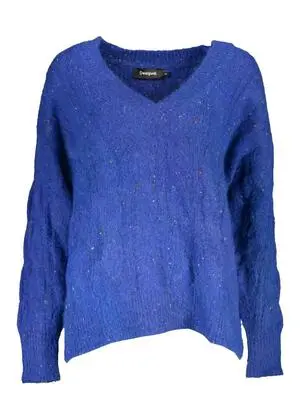 Desigual V-neck Sweater - Blue