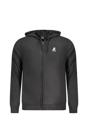 U.S. Grand Logo-print Zip-up Hoodie - Black