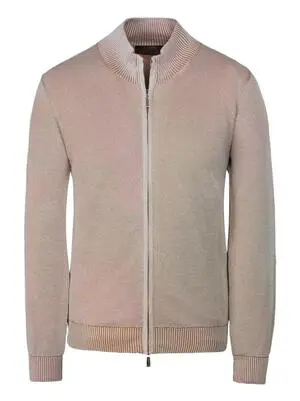 MOORER Jacquard-weave Sweater - Neutrals
