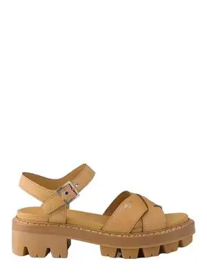 Prada Leather Sandals - Neutrals