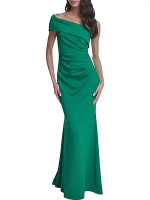 Eliza J One Shoulder Gown - Green