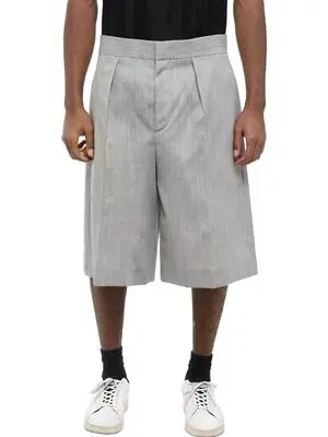 JIL SANDER Pleated Shorts - Grey
