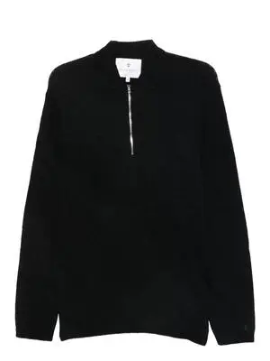 SEVEN GAUGE Zip-fastening Polo Shirt - Black