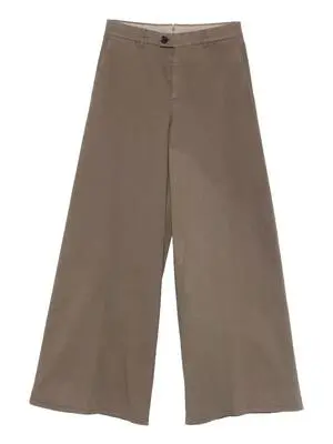 BERWICH Nina Wide-leg Trousers - Brown